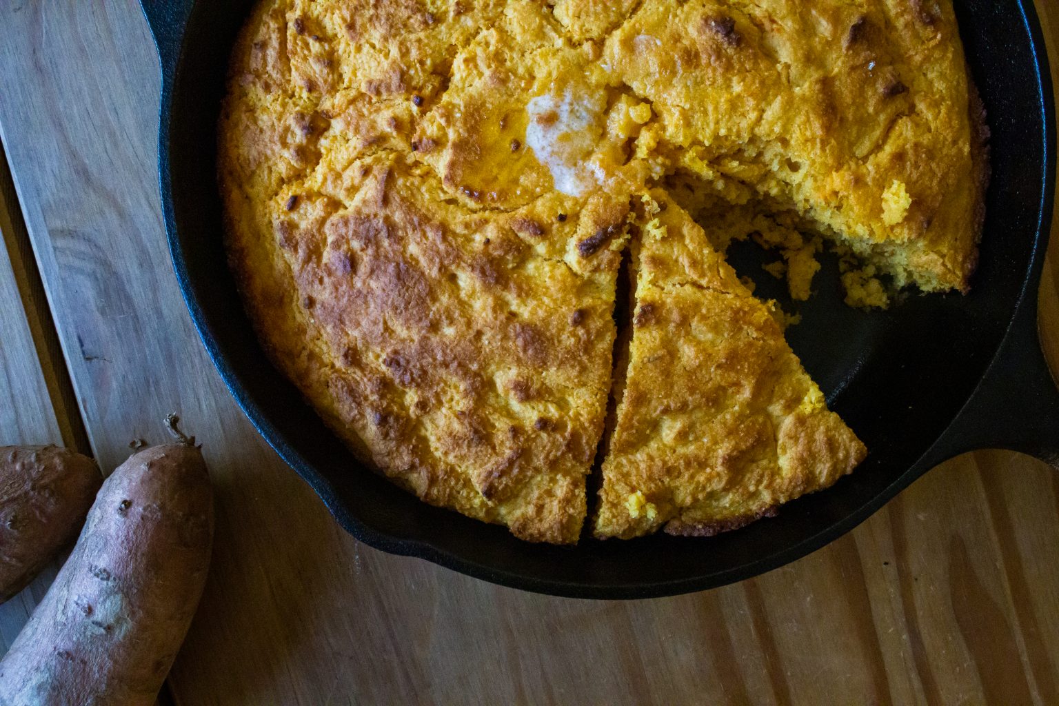 sweet potato cornbread.