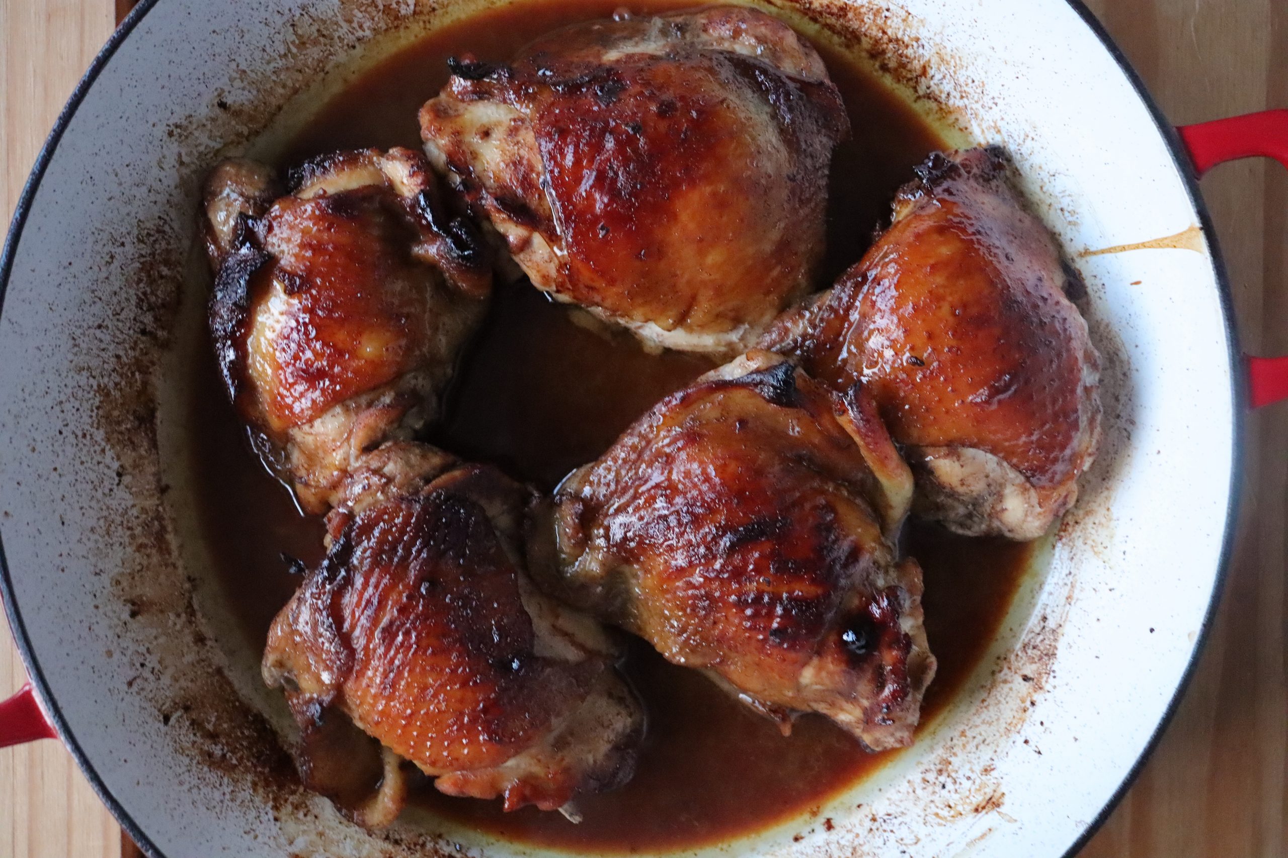 honey balsamic chicken thighs