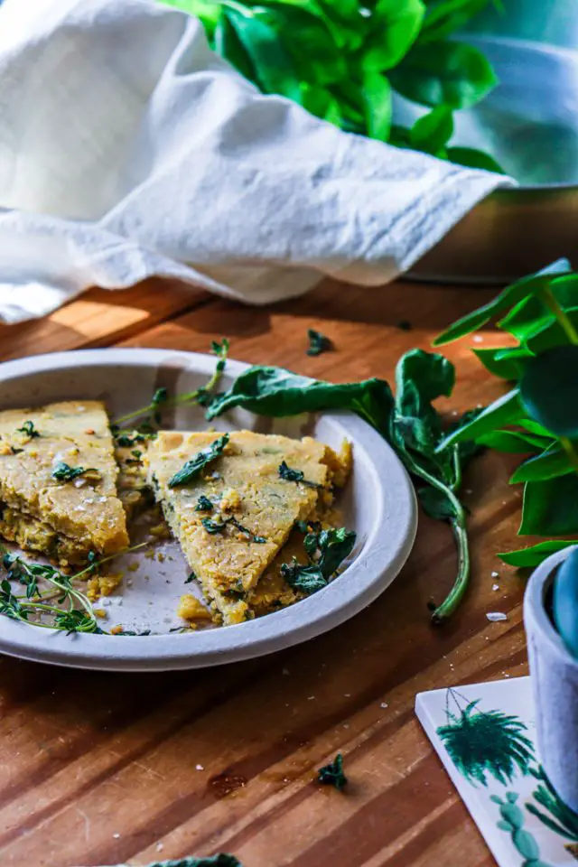 Herby Socca Flatbread