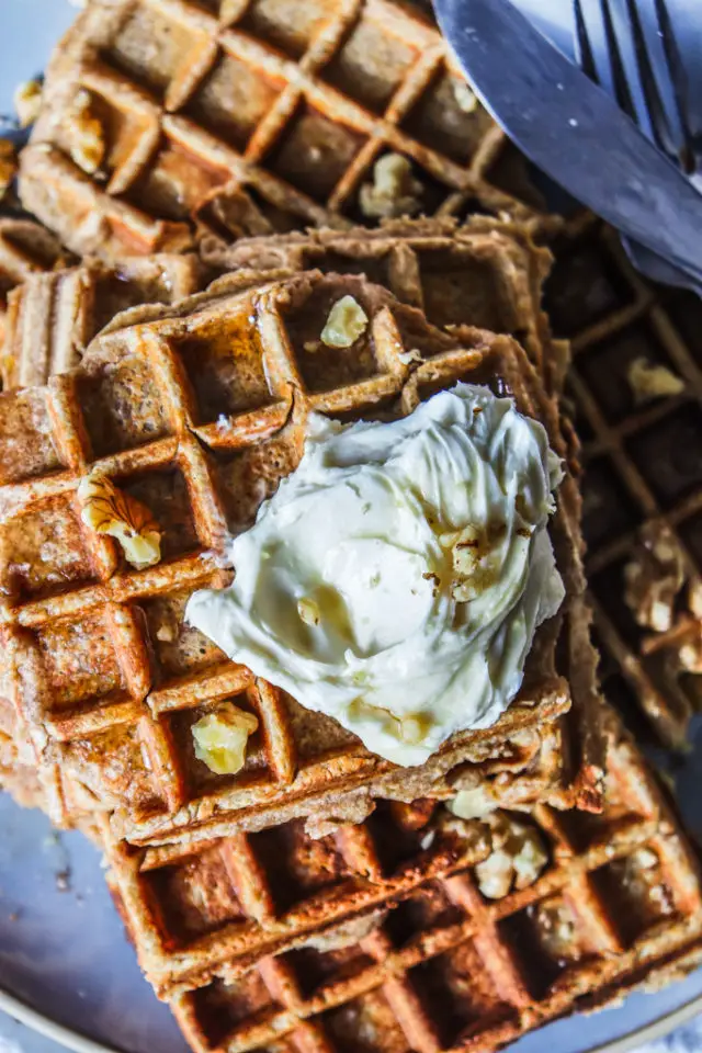 Rye Flour and Ricotta Waffles