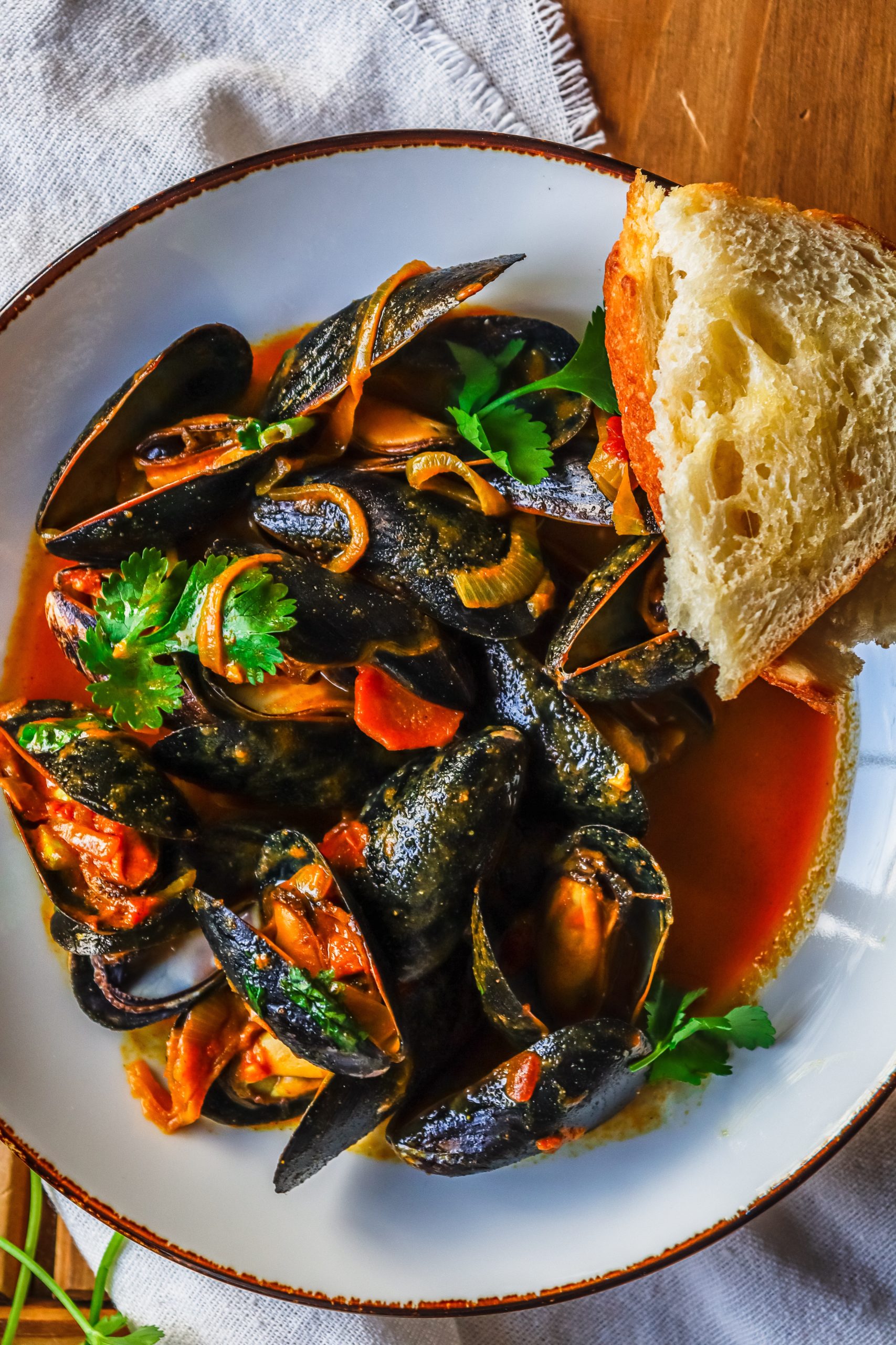 Curried Mussels