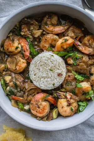 Shrimp Over Rice
